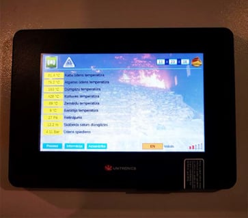 PLC Unitronics Unistream Application: Remote automation systems in boilers houses